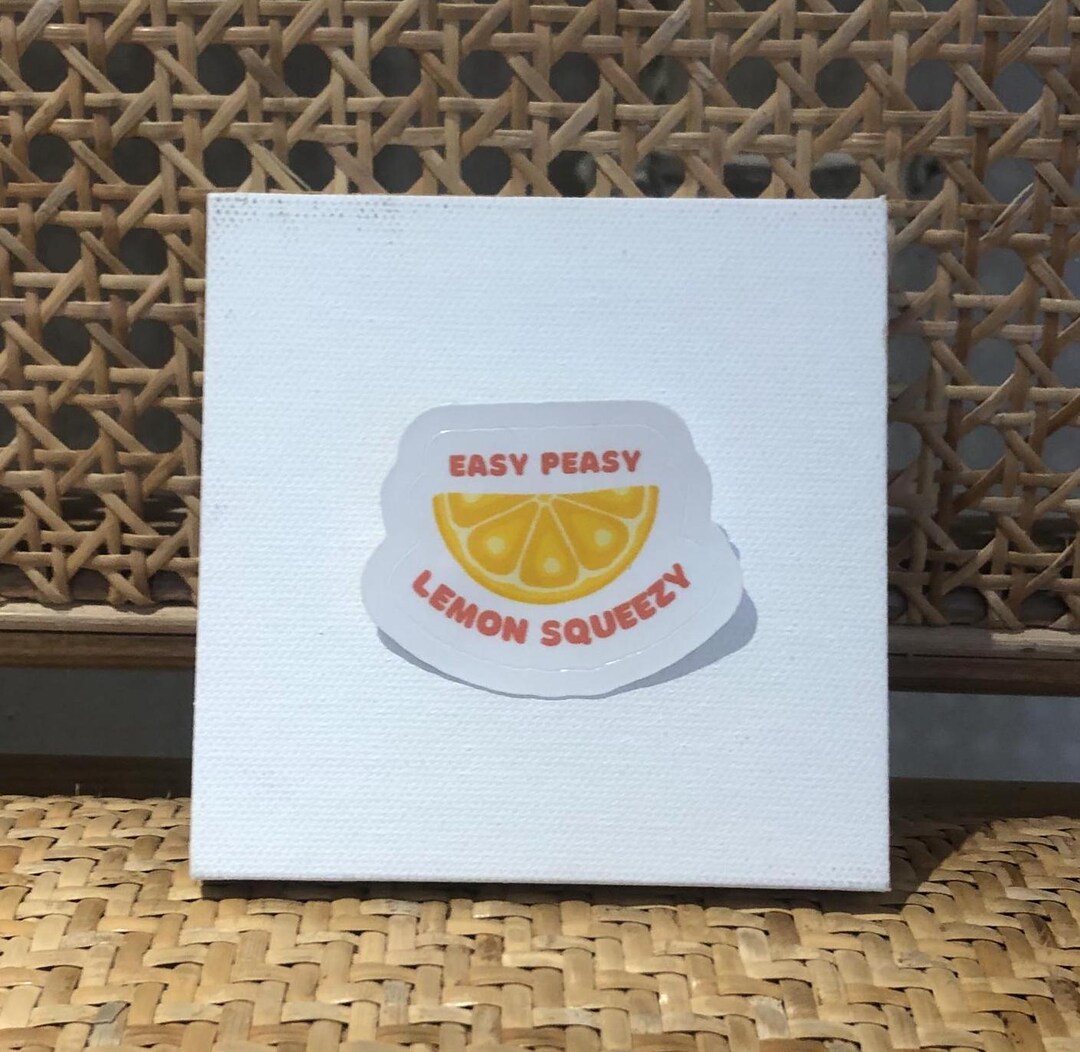 Easy Peasy Lemon Squeezy Sticker - Etsy