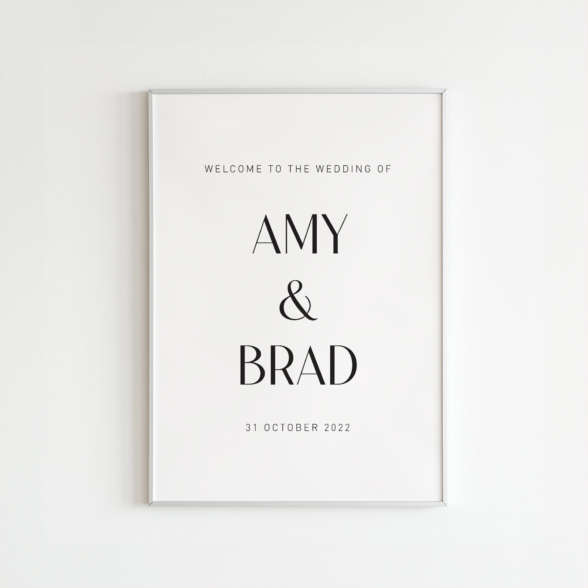 Classic Custom Wedding Sign - Etsy