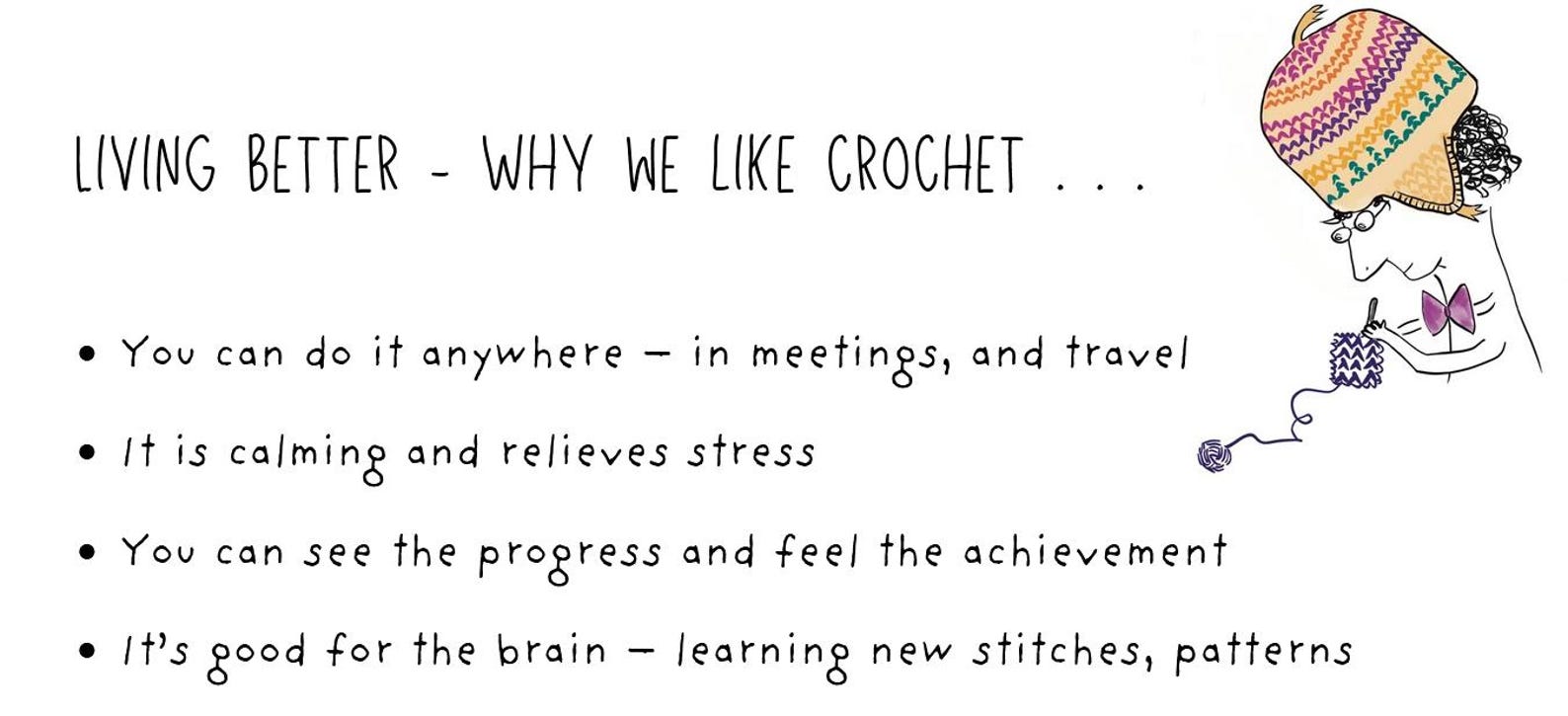 Crochet Fun Poster - Grandmapossart Downloadable - Hand Painted. Why We ...