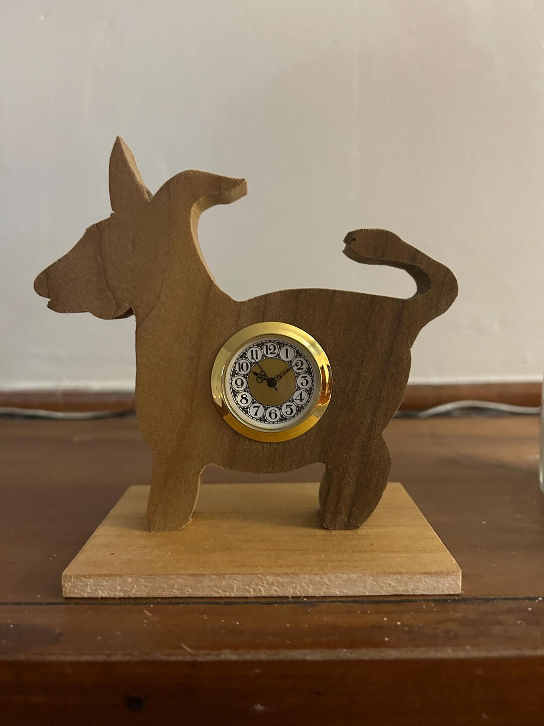 Darling Mini Goat Clock. Handmade Mantle Clock. - Etsy