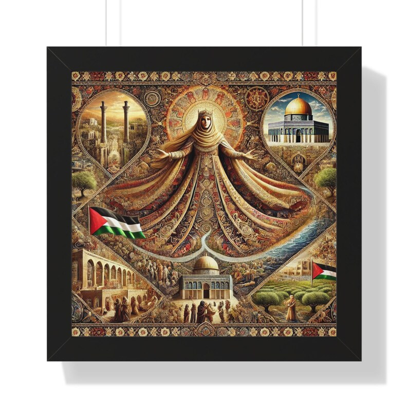 Palestinian Heritage & Majesty Art Print Rich Cultural Tapestry Digital ...
