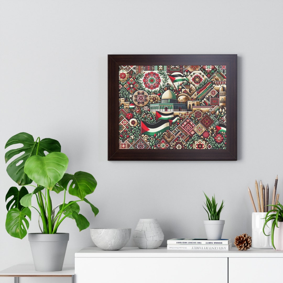 Palestinian Heritage Collage Art Print - Digital Download | Palestine ...