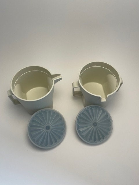 Vintage Tupperware Sugar and Creamer Set - Etsy