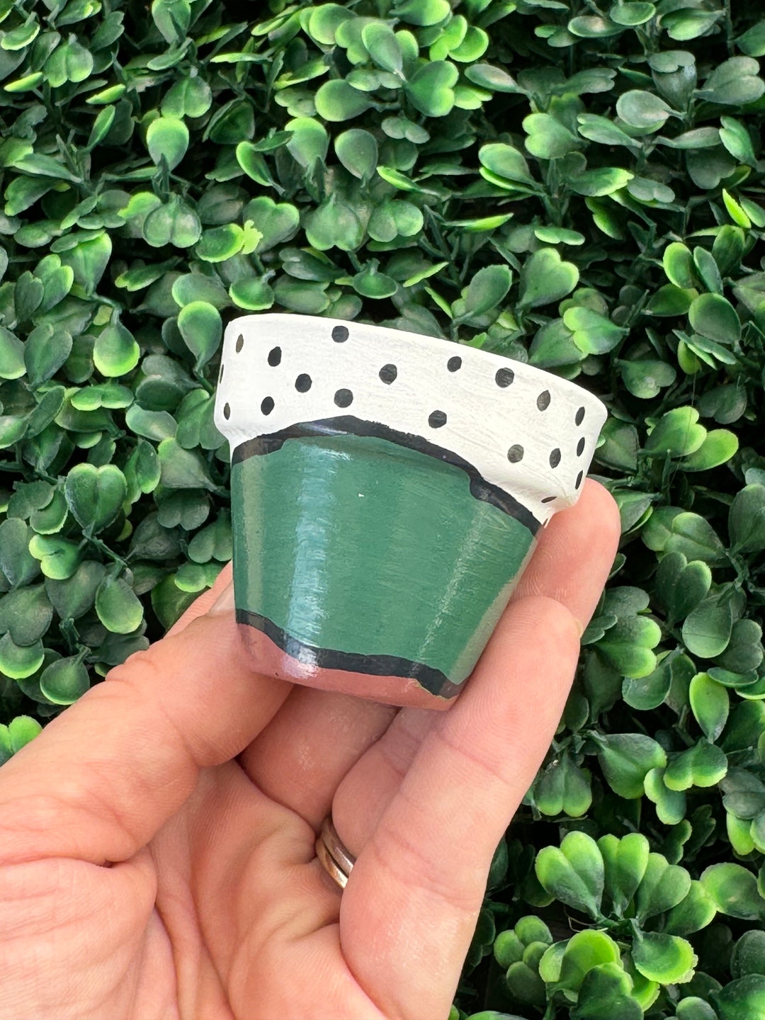 Mini Neutrals Hand Painted Planter Pot - Etsy