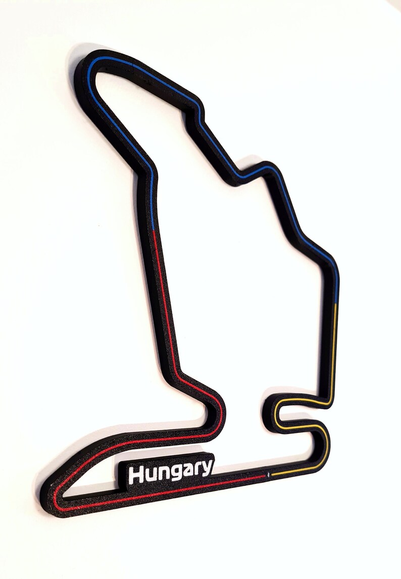 Hungaroring Formula 1 Grand Prix With Race Track 3d Printed Framed Wall ...