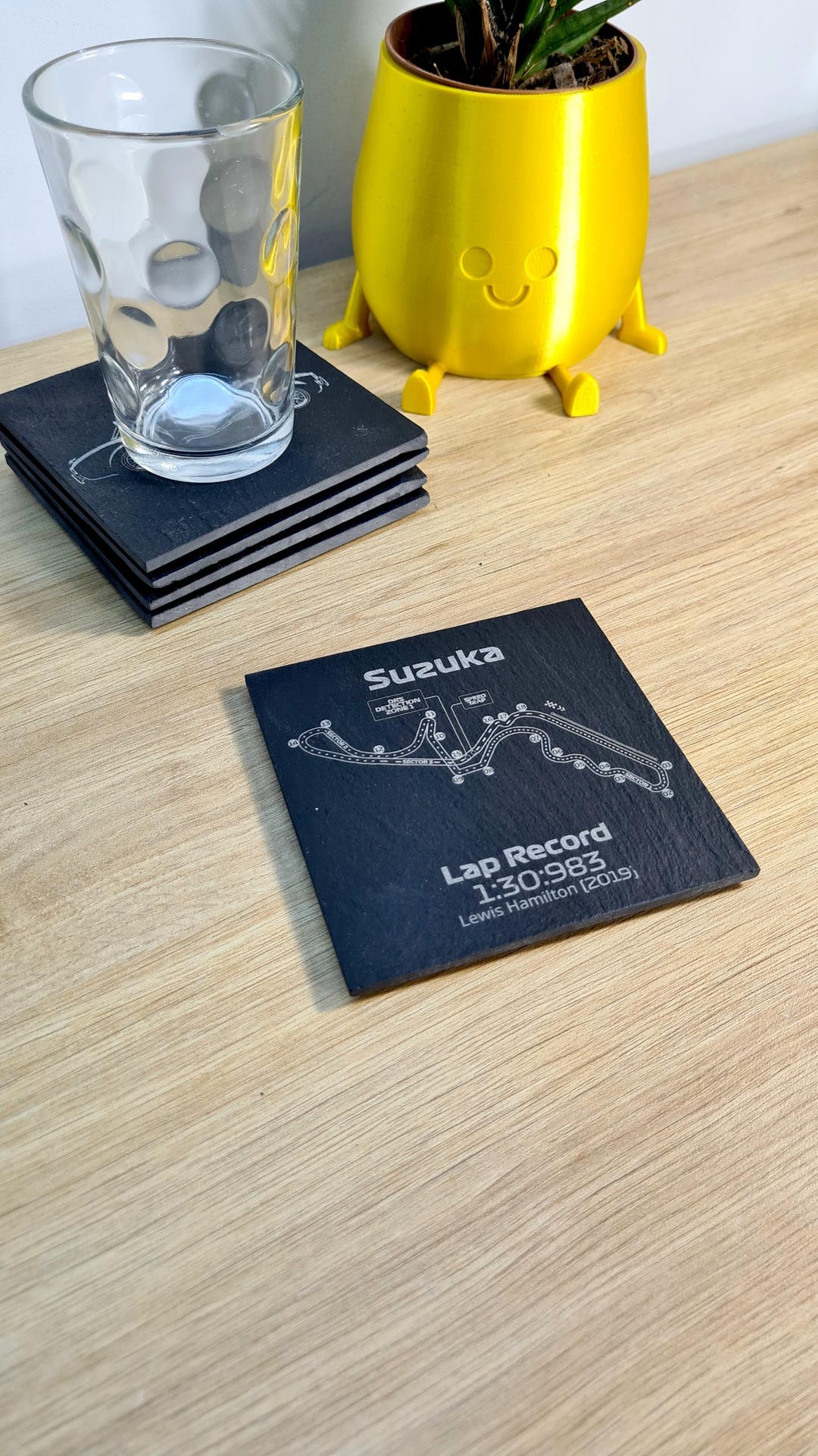 Suzuka F1 Race Track Cocktail Slate Coaster Formula 1 Coaster Grand ...