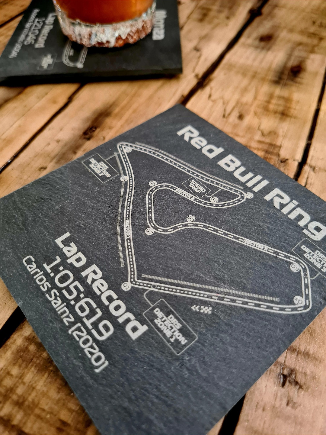 2024 F1 Calendar Race Track Cocktail Slate Coasters CUSTOM SET ...