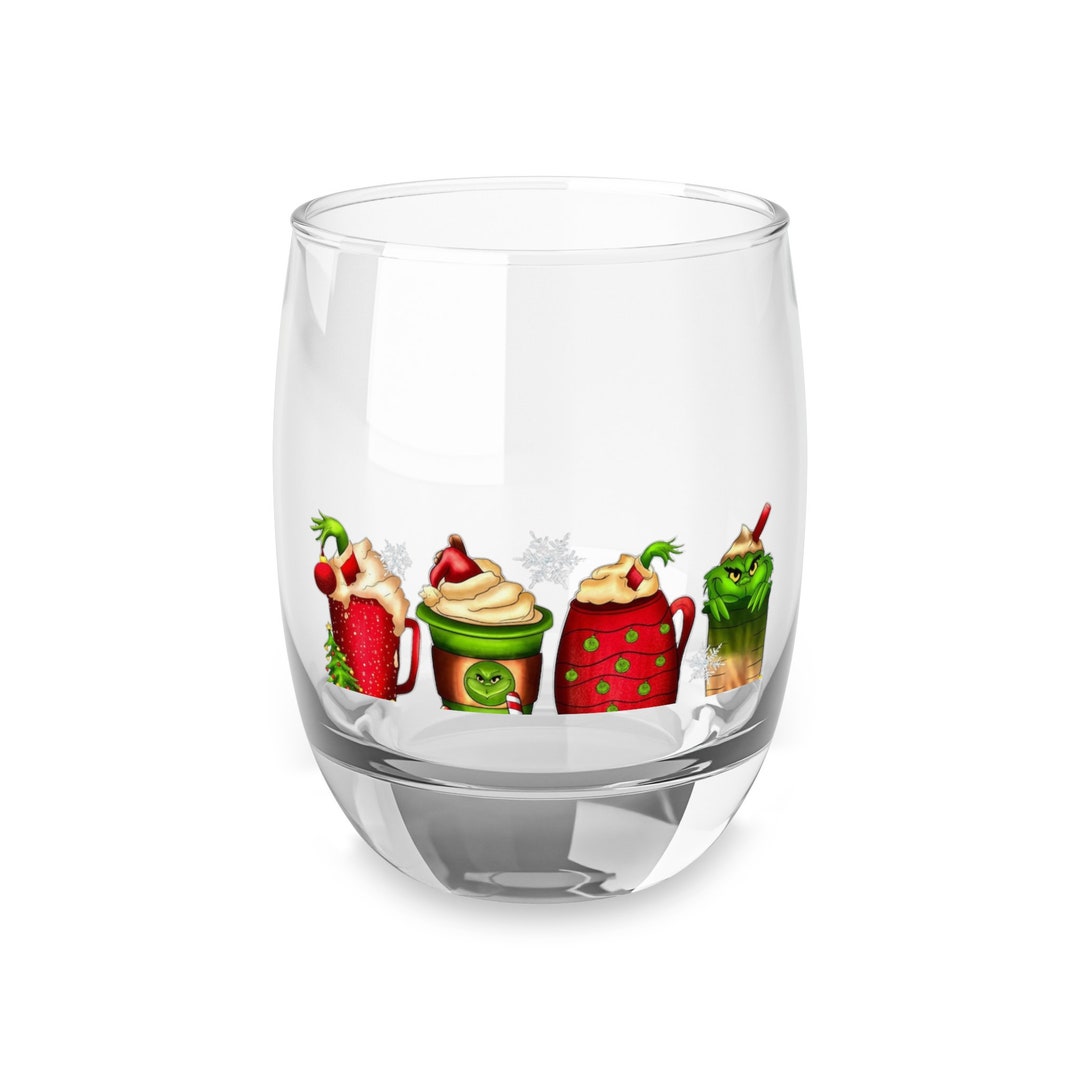 Christmas Grinch Whiskey Glass - Etsy