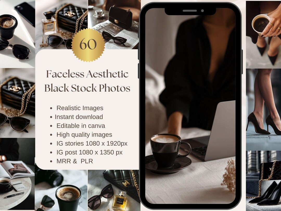 Faceless Aesthetic Black Stock Photos Minimal Dark Instagram Reel Cover ...