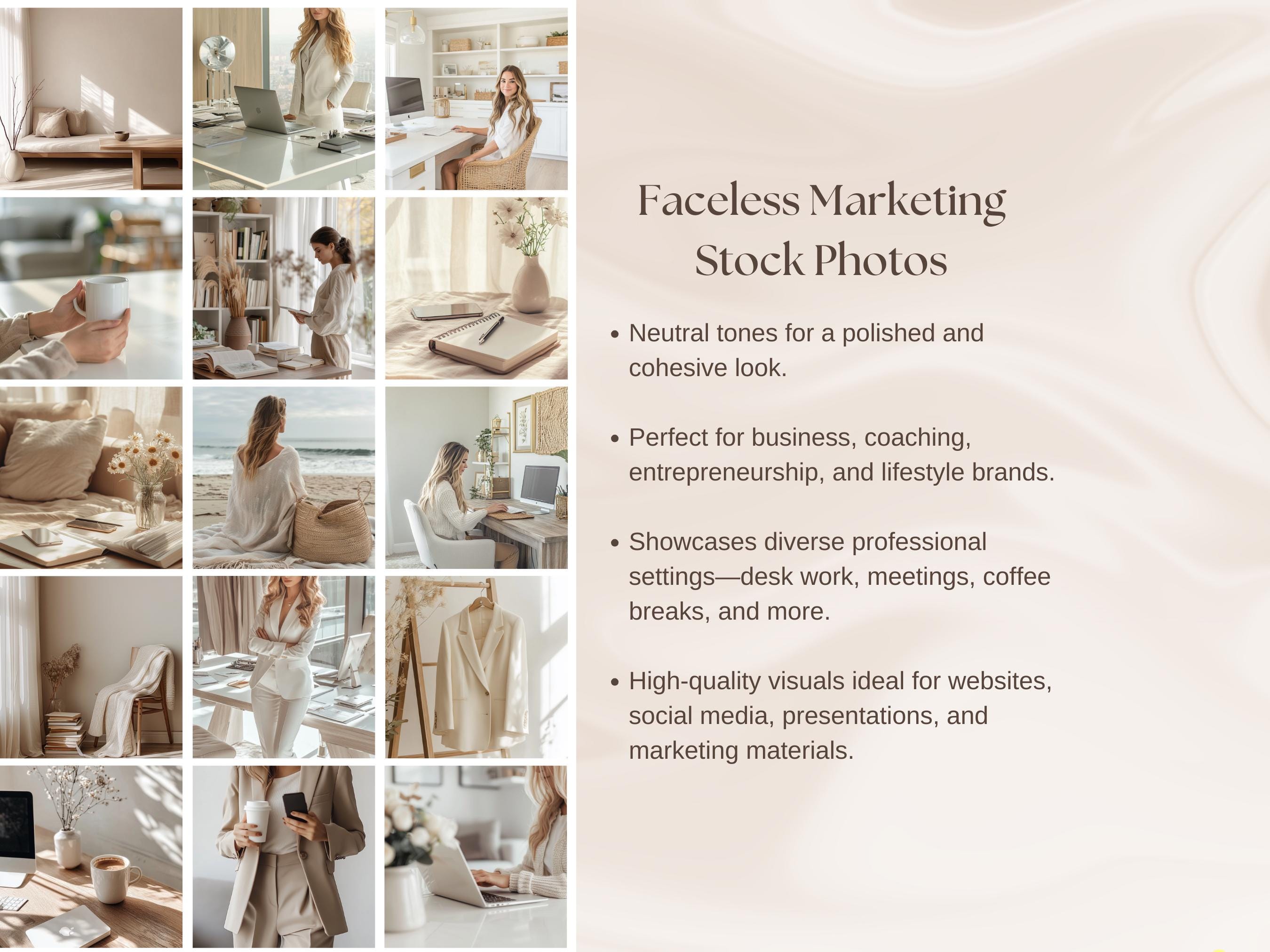 Neutral Aesthetic Faceless Marketing Stock Photos Minimalist Stock ...
