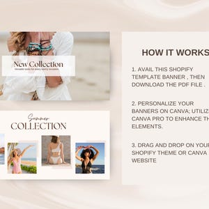 Shopify Website Banner Template Editable Shopify Web Banners Boho ...