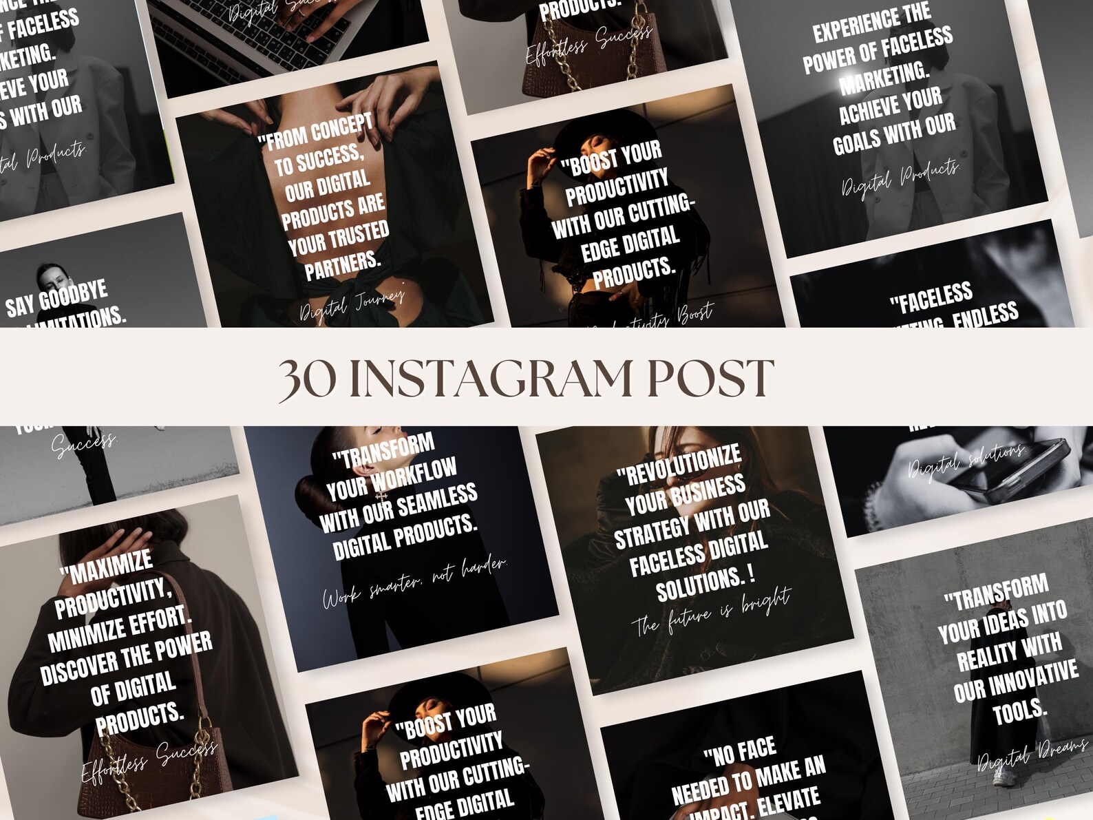 Faceless Instagram Reels Cover Template Instagram Post Faceless ...