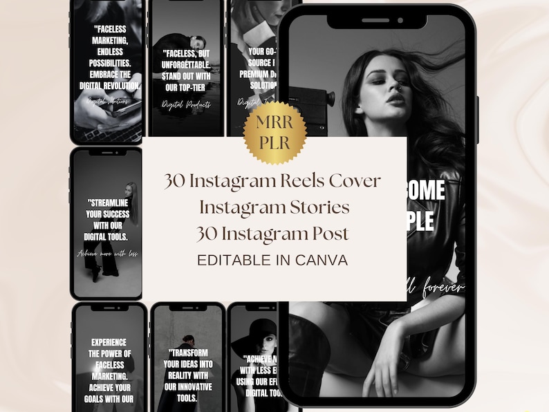 Faceless Instagram Reels Cover Template Instagram Post Faceless ...