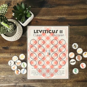 Clean and Unclean Food Bible Activity Preschool Printable - Etsy