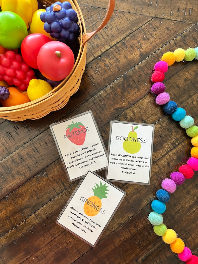 Fruit of the Spirit, Preschool Printable, Bible Verse, Galatians ...