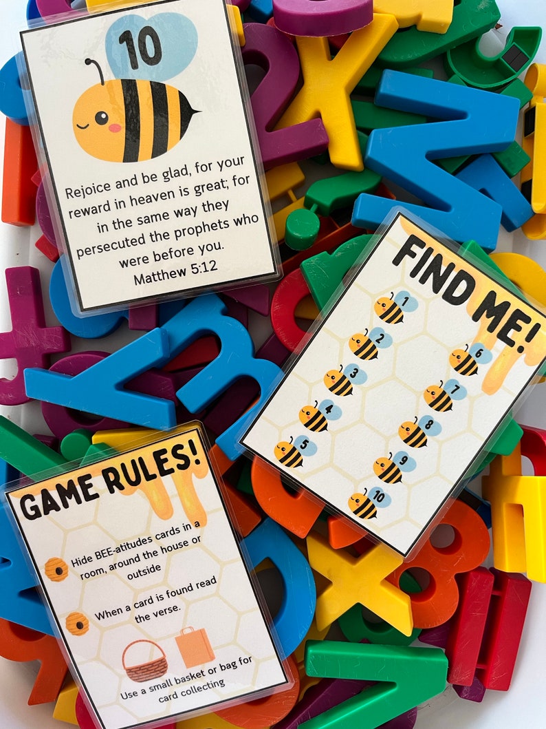 Beatitudes Bible Game, Sunday School Scavenger Hunt, Preschool ...