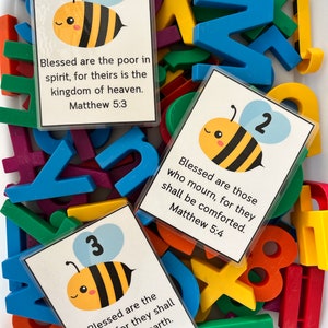 Beatitudes Bible Game, Sunday School Scavenger Hunt, Preschool ...