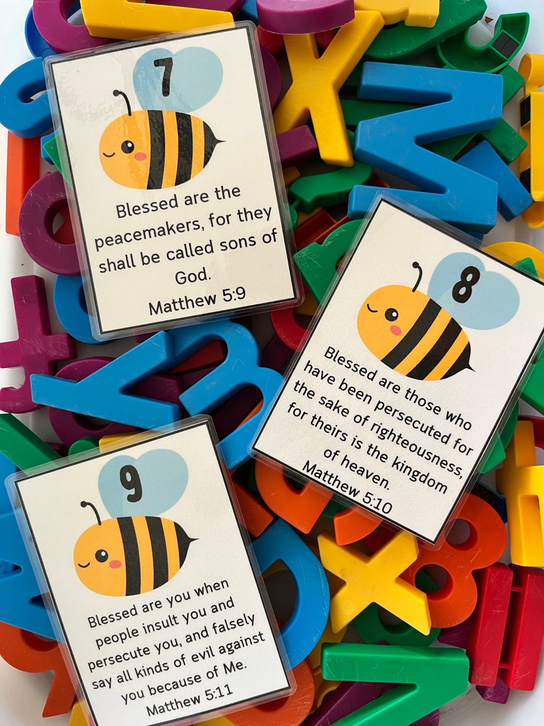 Beatitudes Bible Game, Sunday School Scavenger Hunt, Preschool ...