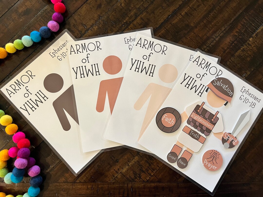 Armor of God, Ephesians Preschool Activity, Homeschool Curriculum, Kids ...