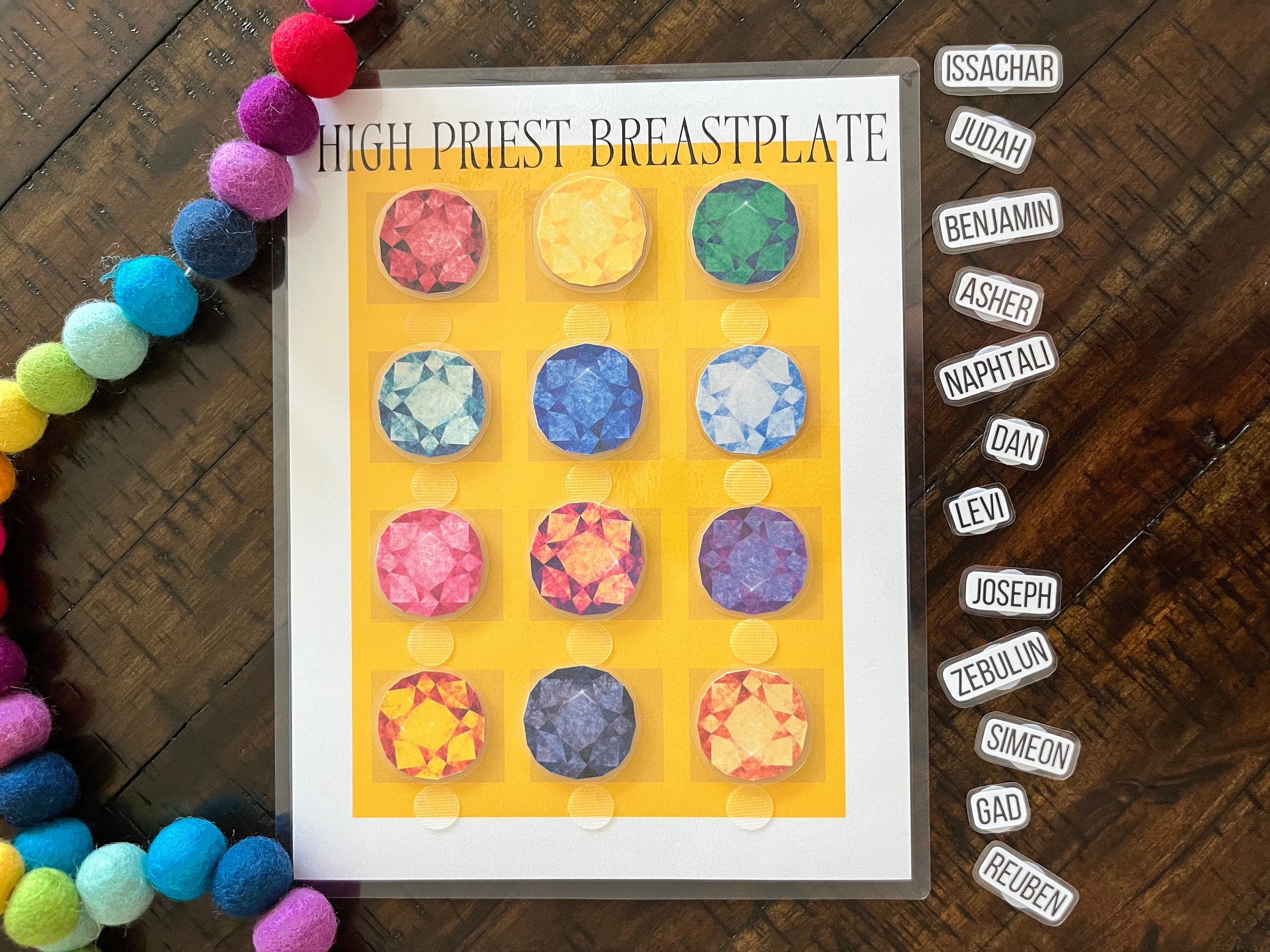 High Priest Bible Activity, 12 Tribes of Israel, Preschool Printable ...