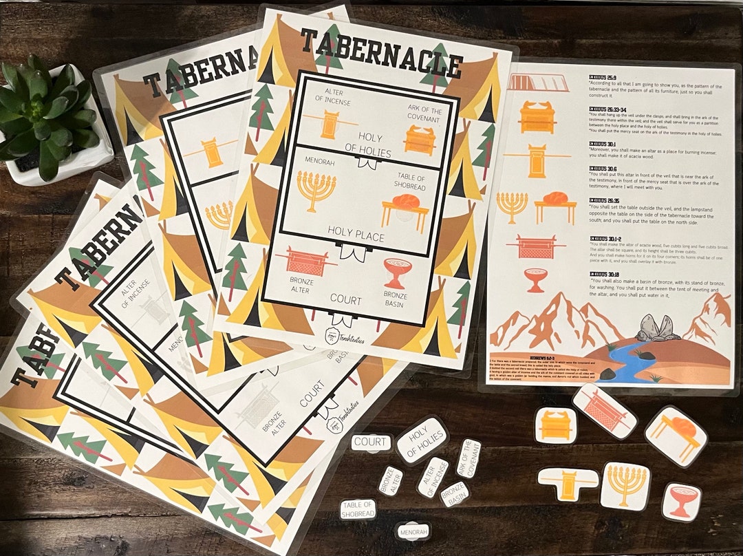 Tabernacle Bible Activity Kids Bible Study Preschool - Etsy
