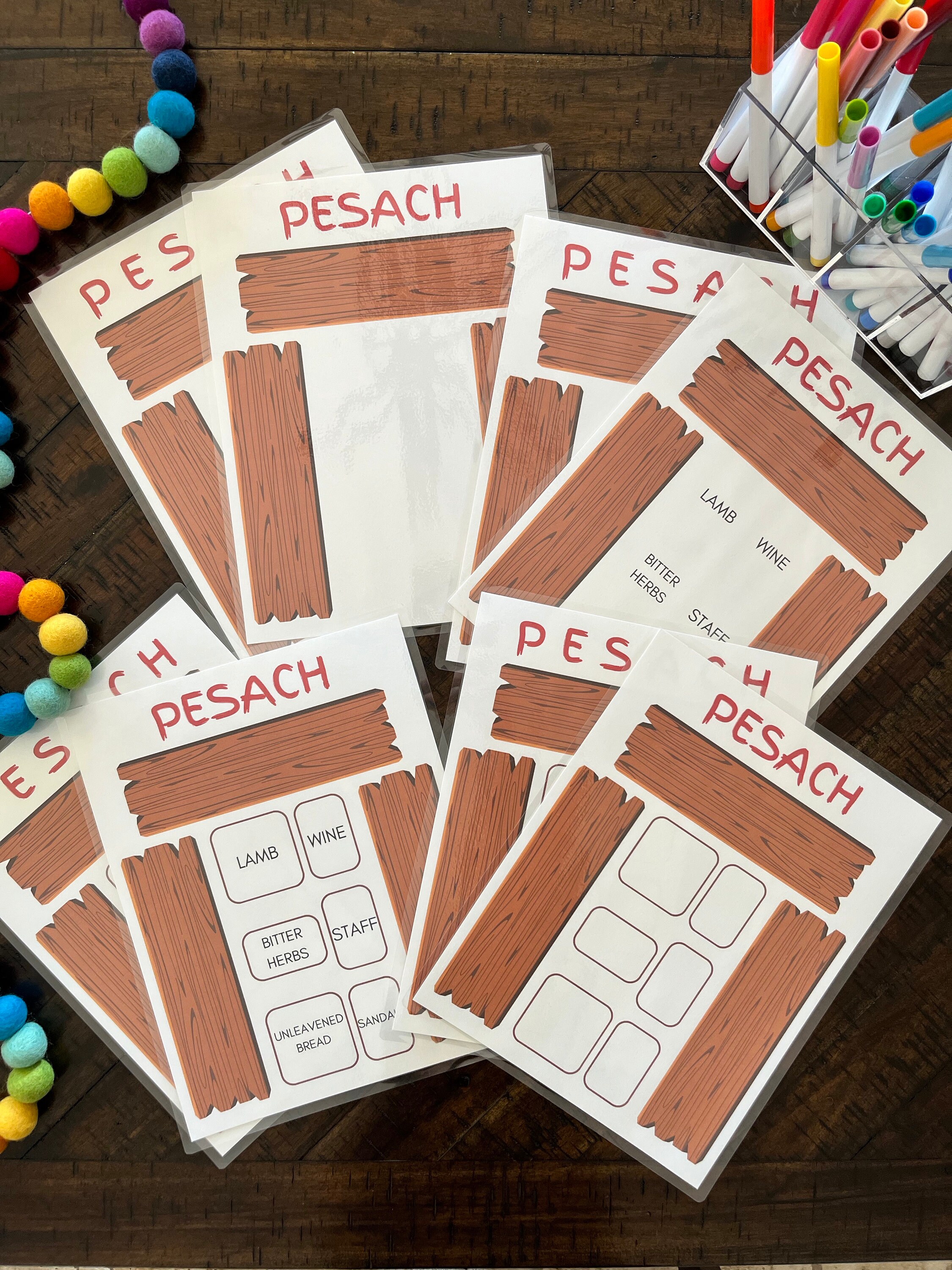 Passover Matching Game, Spring Feast Printable, Pesach Education, Torah ...