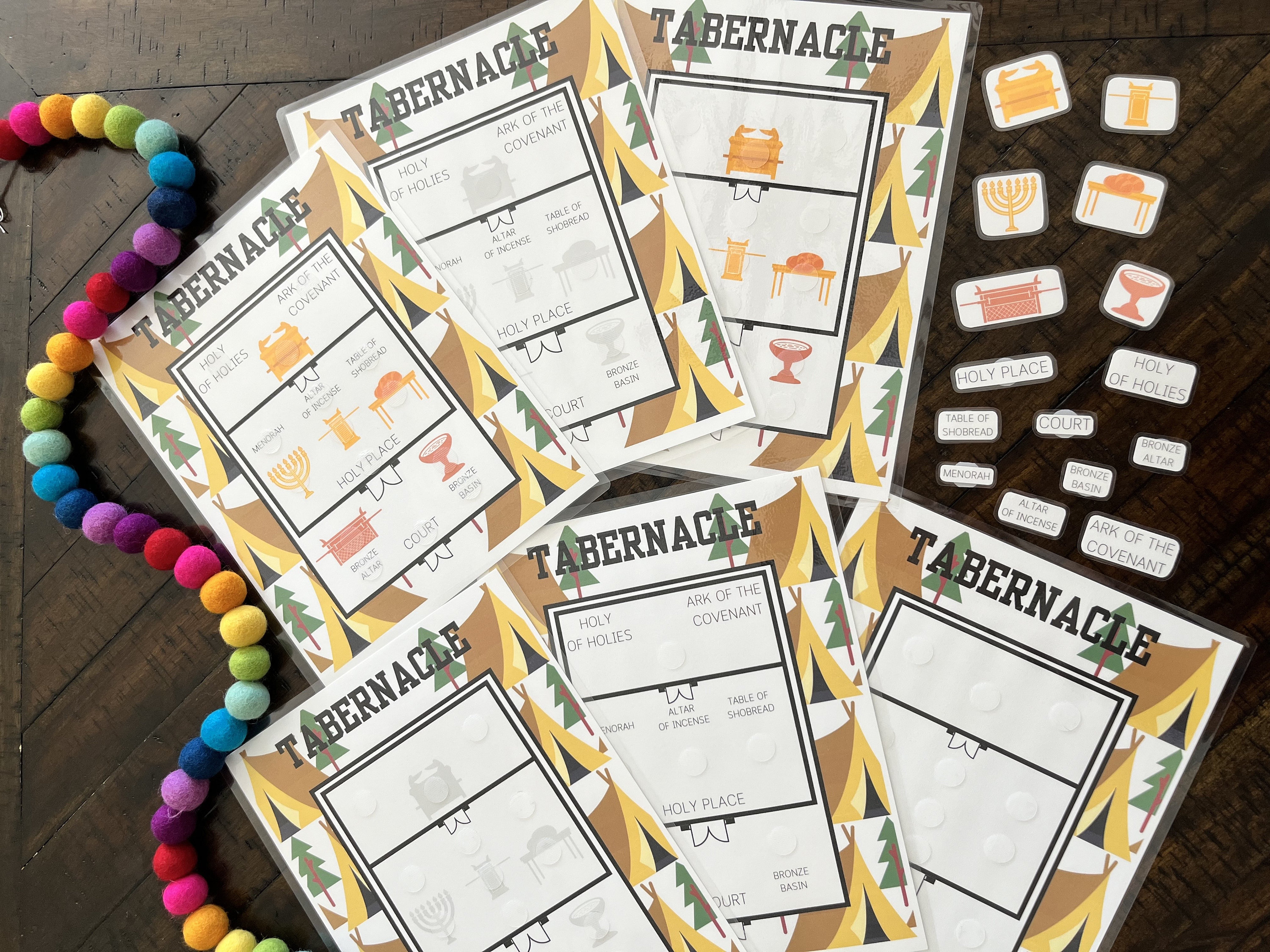 Tabernacle Bible Activity, Kids Bible Study, Preschool Printable ...