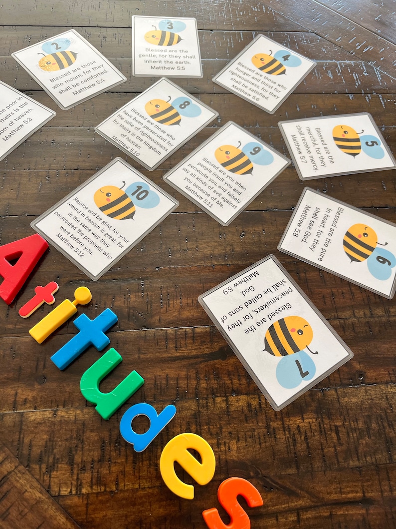 Beatitudes Bible Game, Sunday School Scavenger Hunt, Preschool ...