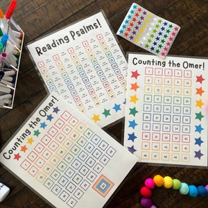 Counting the Omer, Spring Feast Activity, Psalms Reading Printable ...