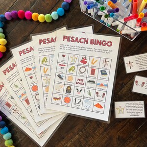 Passover Bingo, Bible Games, Pesach Educational Activity, Kids ...