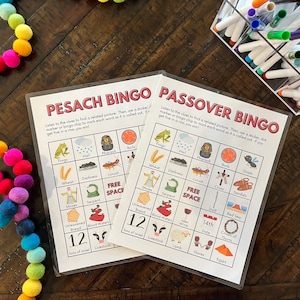 Passover Bingo, Bible Games, Pesach Educational Activity, Kids ...