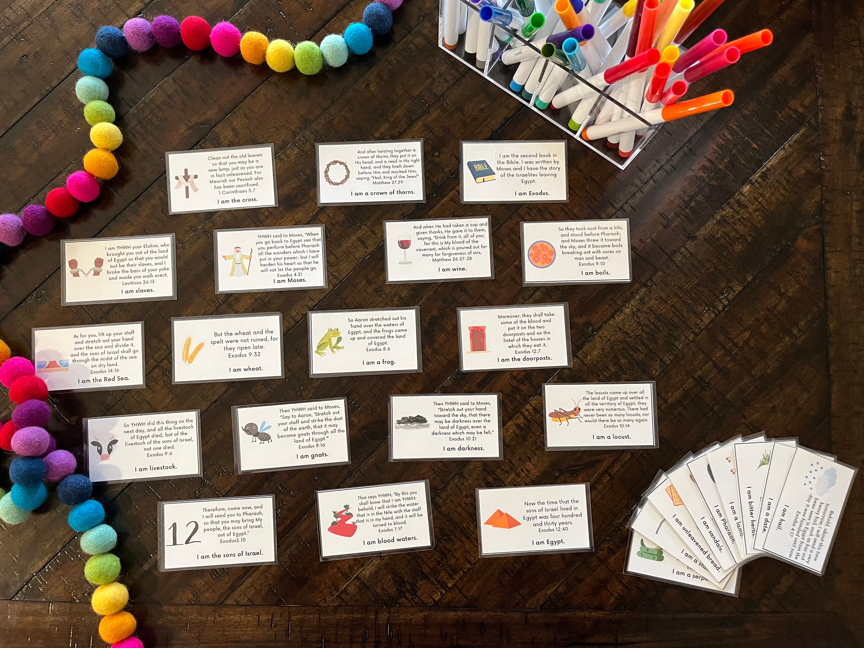 Passover Bingo, Bible Games, Pesach Educational Activity, Kids ...