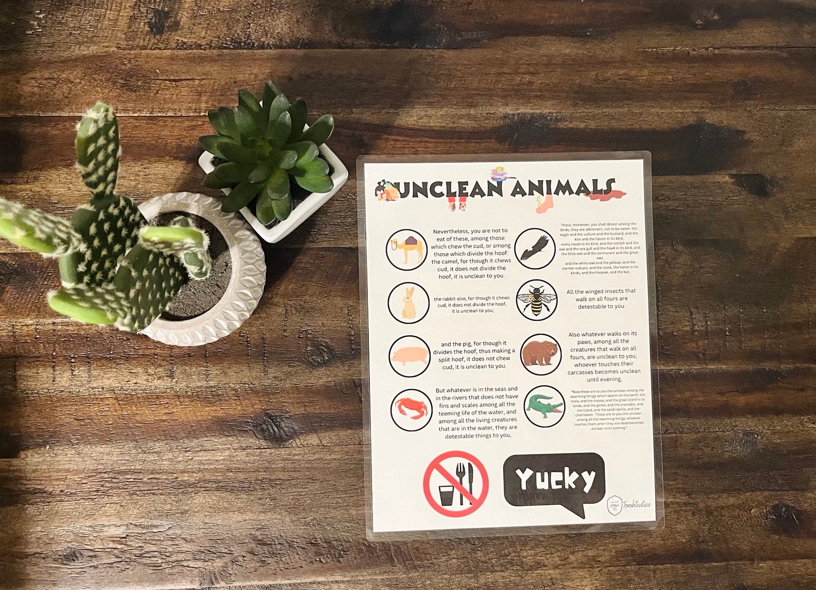 Clean and Unclean Food Bible Activity Preschool Printable - Etsy