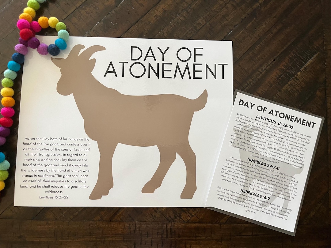 Day of Atonement, Yom Kippur, Appointed Times Printable, Kids Memory ...