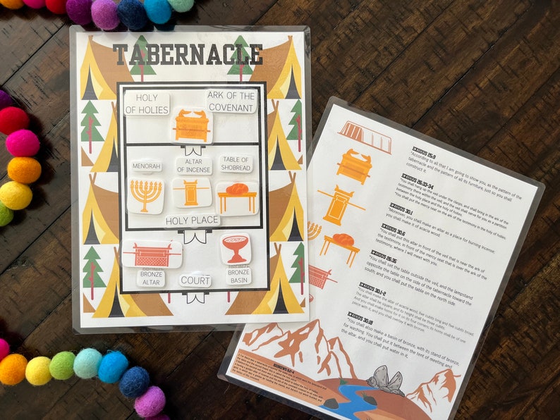 Tabernacle Bible Activity, Kids Bible Study, Preschool Printable ...