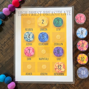 High Priest Bible Activity, 12 Tribes of Israel, Preschool Printable ...