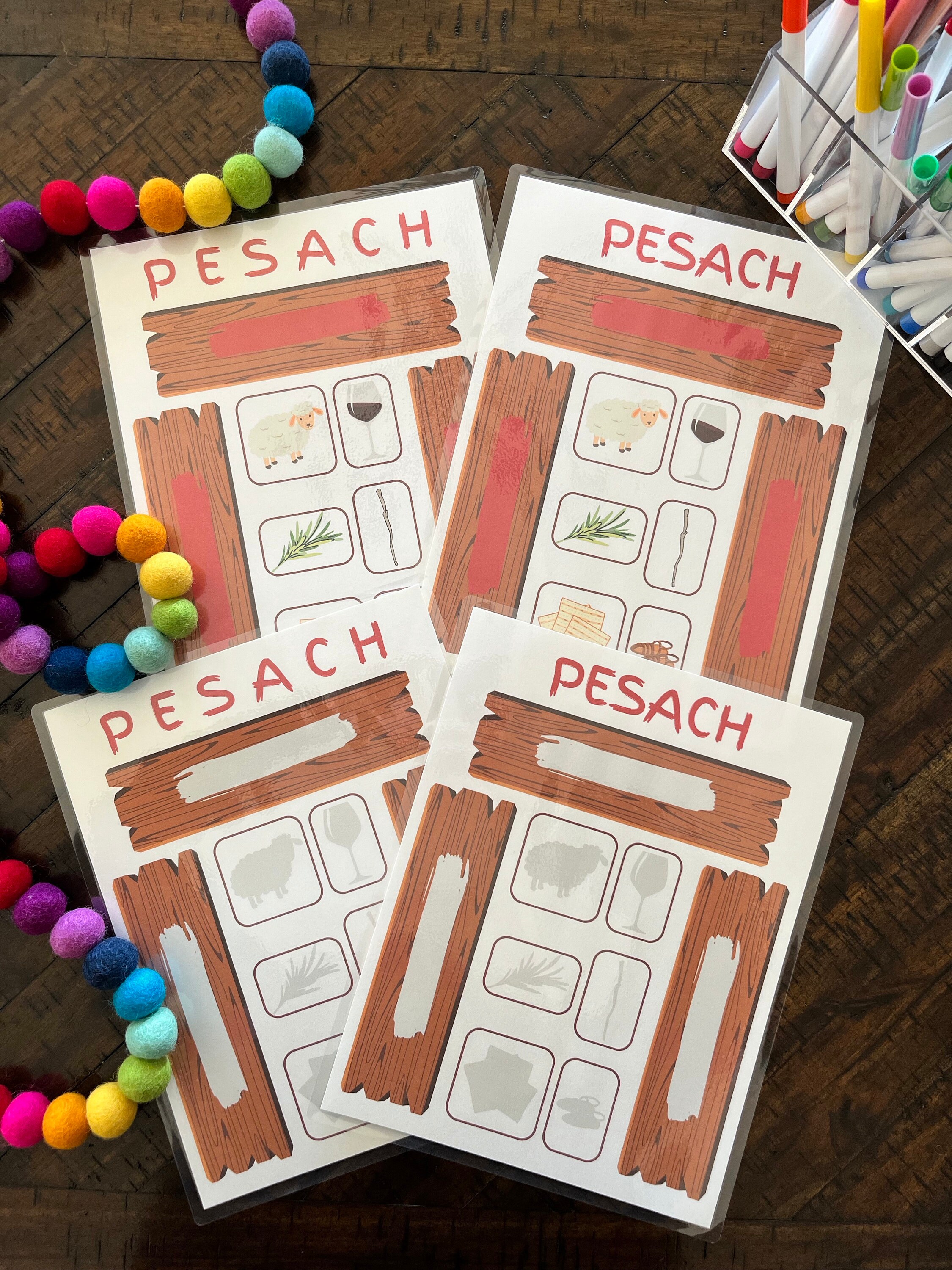 Passover Matching Game, Spring Feast Printable, Pesach Education, Torah ...