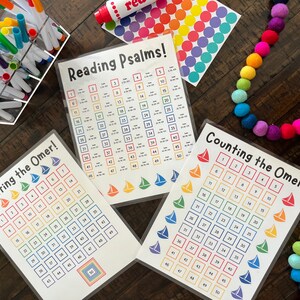 Counting the Omer, Spring Feast Activity, Psalms Reading Printable ...