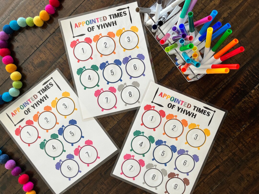 Bible Feasts Activity, Appointed Times Printable, Homeschool Education ...