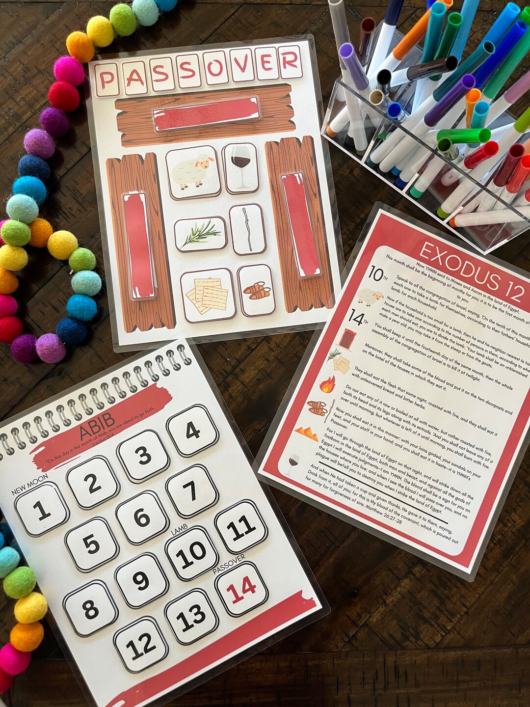 Passover Matching Game, Spring Feast Printable, Pesach Education, Torah ...