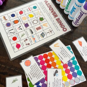 Passover Bingo, Bible Games, Pesach Educational Activity, Kids ...