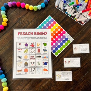 Passover Bingo, Bible Games, Pesach Educational Activity, Kids ...