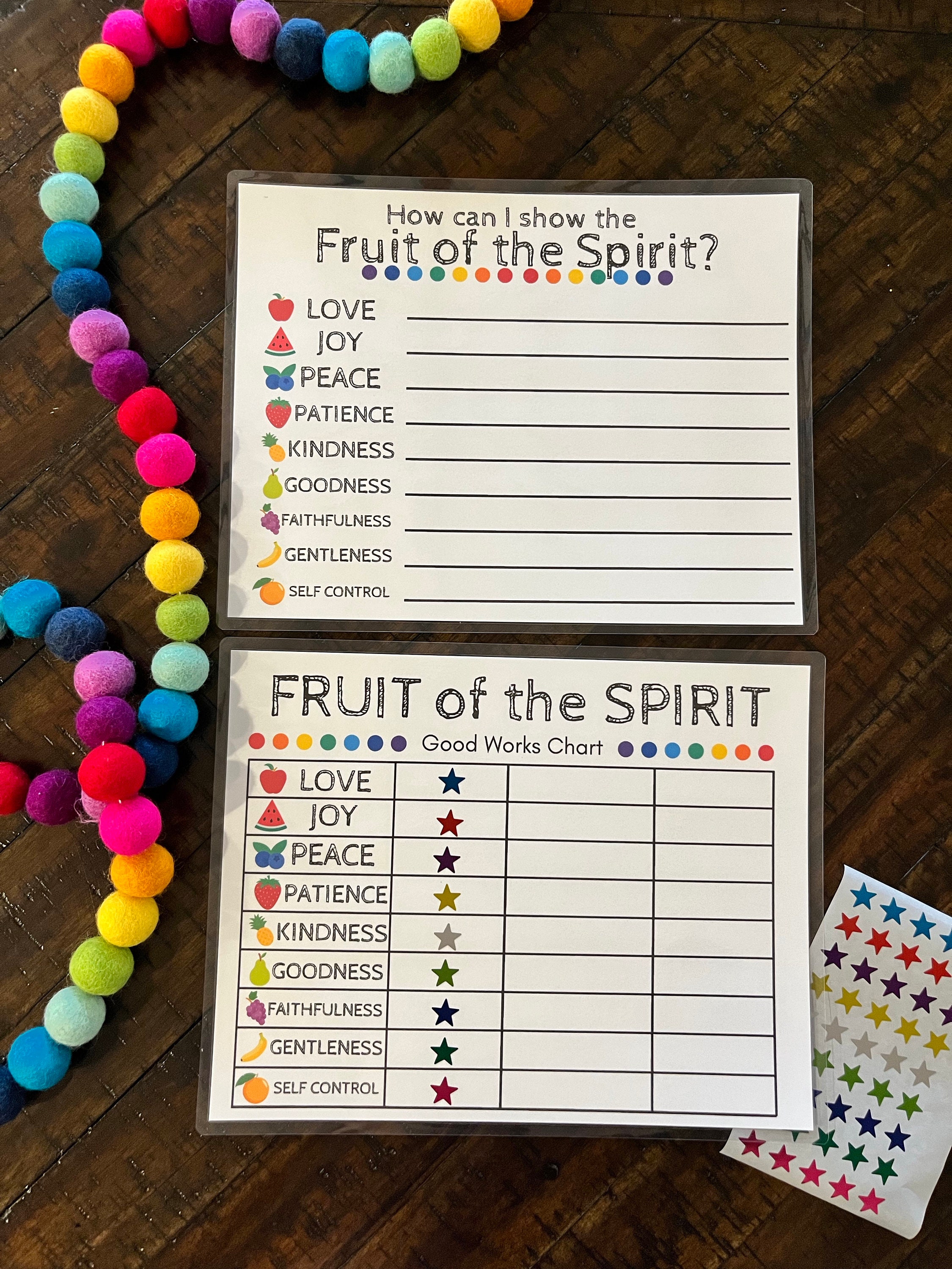 Fruit of the Spirit, Good Works Chart, Biblical Behavior, Rewards ...