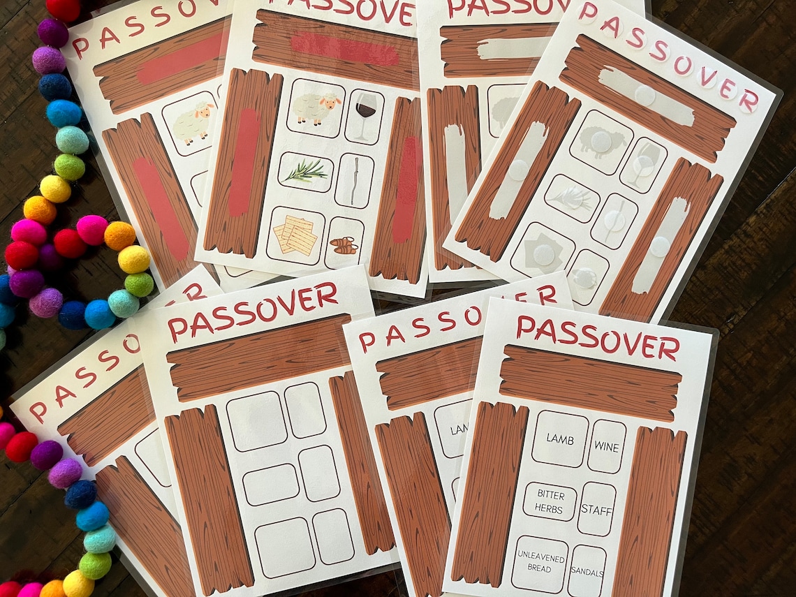 Passover Matching Game, Spring Feast Printable, Pesach Education, Torah ...