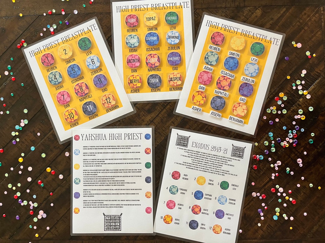 High Priest Bible Activity, 12 Tribes of Israel, Preschool Printable ...