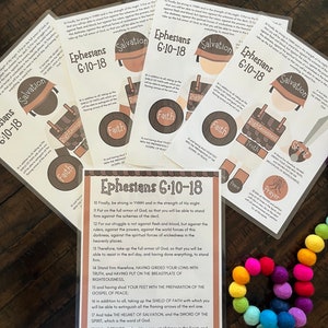 Armor of God, Ephesians Preschool Activity, Homeschool Curriculum, Kids ...