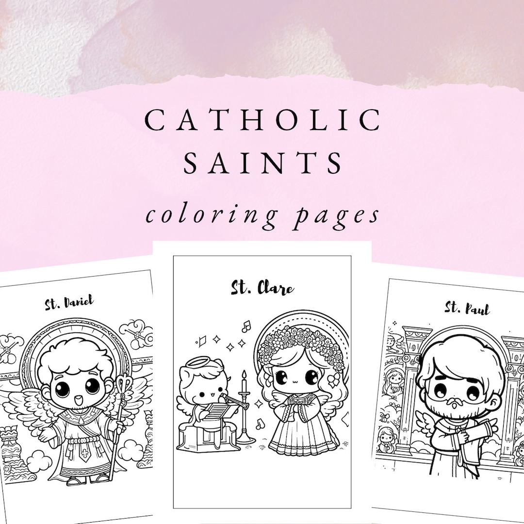 Catholic Saints Coloring Pages | 30+ Pages | Religious Coloring Pages ...