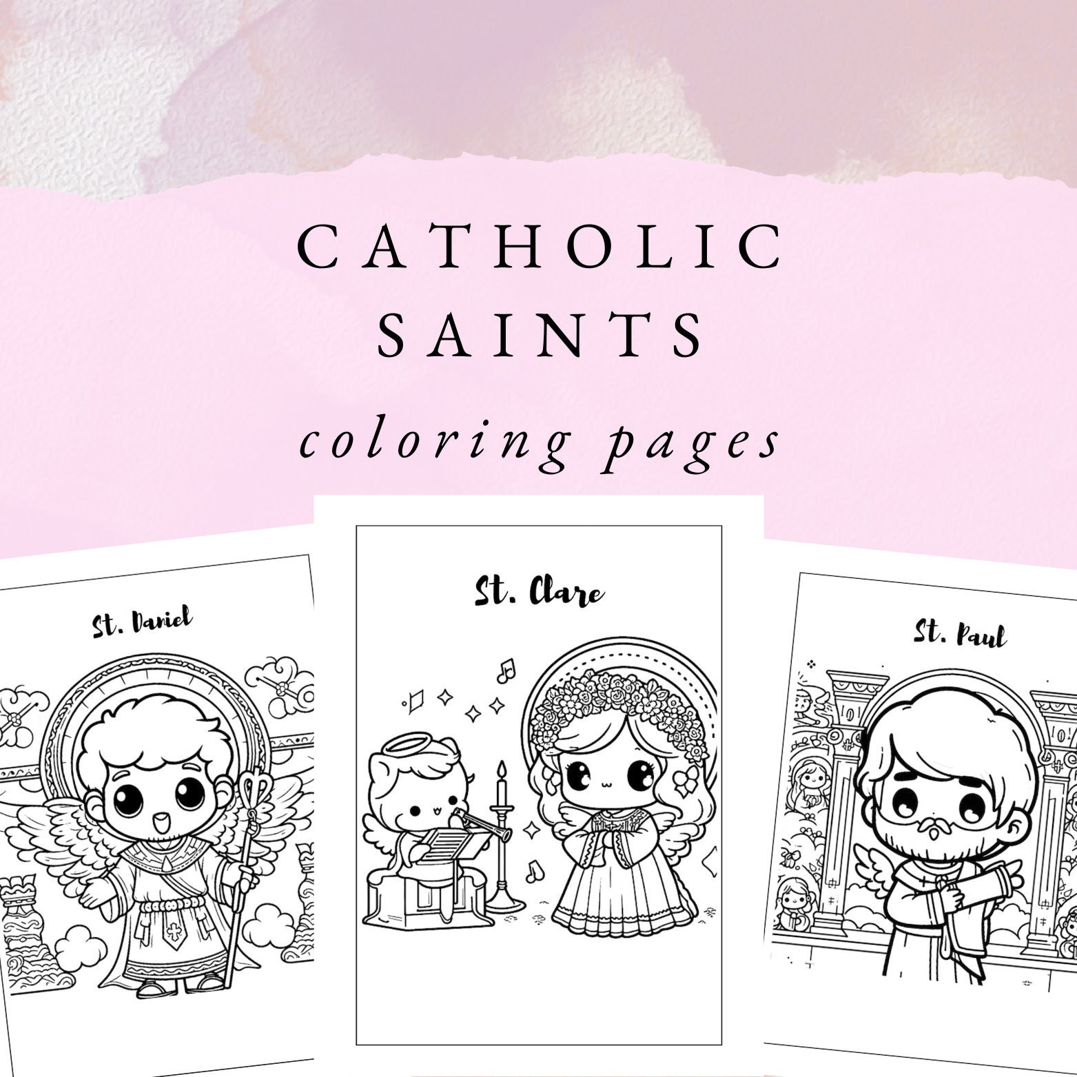 Catholic Saints Coloring Pages | 30+ Pages | Religious Coloring Pages ...