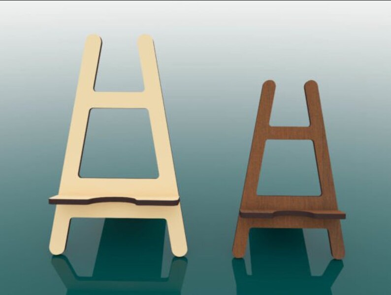 Laser Cut Easel Stant Svg Files - Etsy