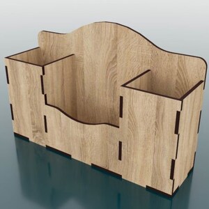 Laser Cut Wooden Pencil Holder Svg Files - Etsy